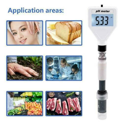 0-14PH Digital LCD PH Measure Pen PH Tester for Skin Food Soil Fruits ...