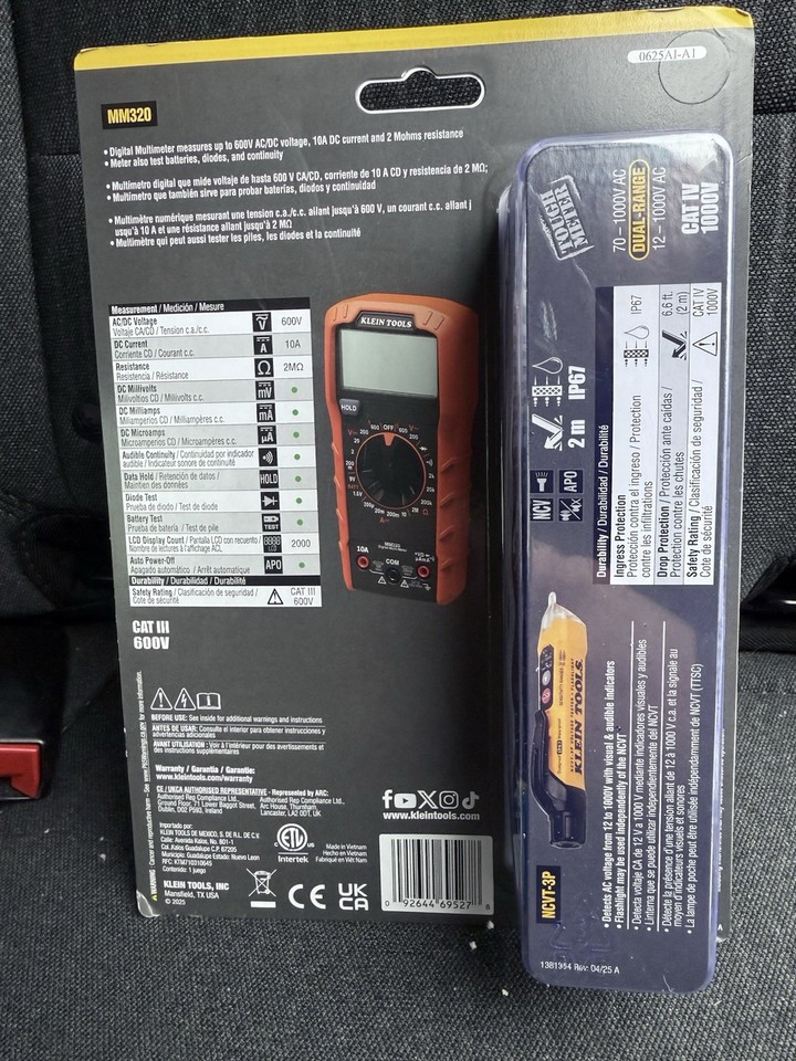 BRAND NEW UNOPENED Klein Tools Electrical Test Kit. Multimeter and NCVT ...