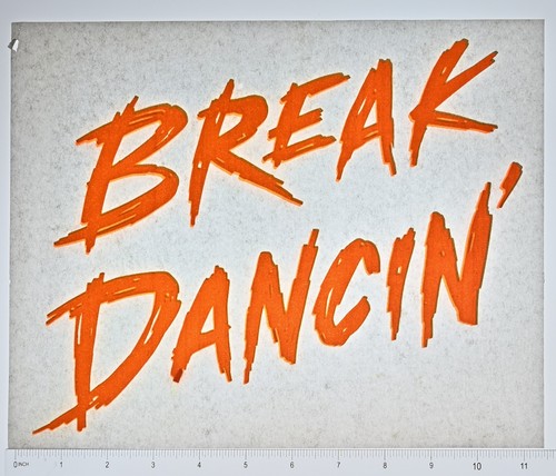 Original VINTAGE 1970s Heat Transfer | Break Dancin' Graffiti Style | eBay