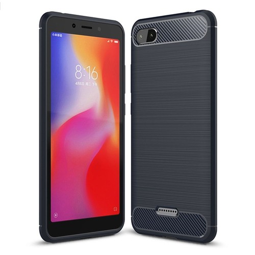 Xiaomi Redmi 6A Case Fibra Carbonio Ottica Spazzolato Custodia ...