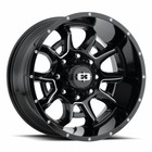 VISION 415 Bomb 20X10 6X139.7 Offset -25 Gloss Black Milled Spoke (Qty ...
