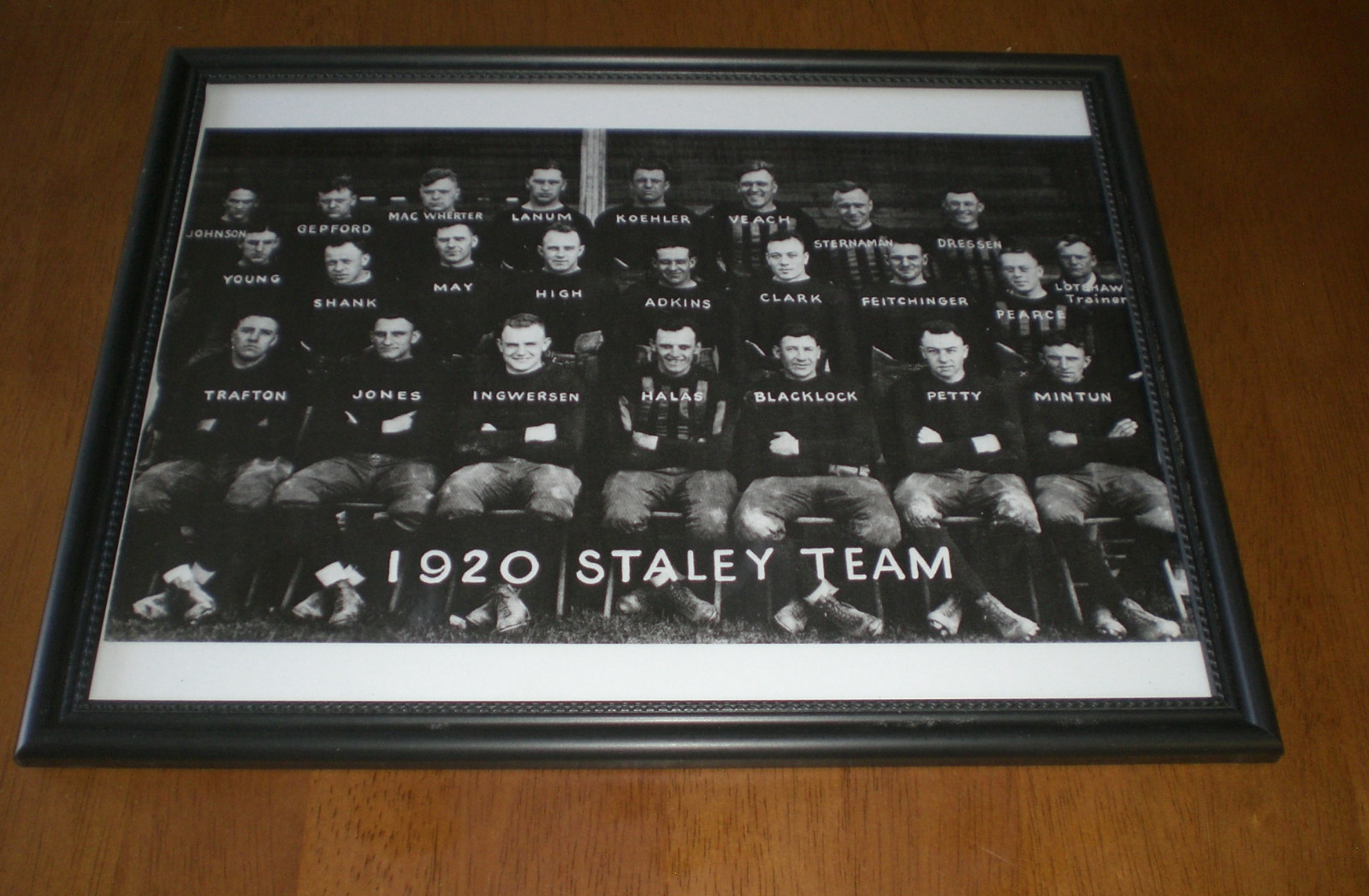 1920 DECATUR STALEYS CHICAGO BEARS FRAMED B&W TEAM PRINT | eBay