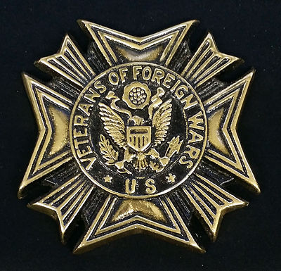 VFW VETERANS OF FOREIGN WARS SOLID BRASS 5” INSIGNIA PLAQUE | eBay