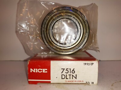 7516 DLTN Nice Ball Bearing 1 in ID, 2 9/16 in OD, 3/4 in Width, Double ...