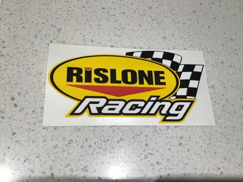 RISLONE STICKER,INJECTOR CLEANER, CAR TRUCKS MOTORCYCLE ,RADIATOR FLUSH ...