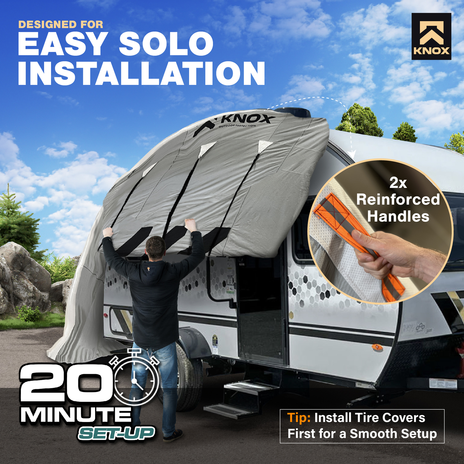 7-Layer R-Pod Travel Trailer Storage Cover RV Accessory Fits up to 13 ...