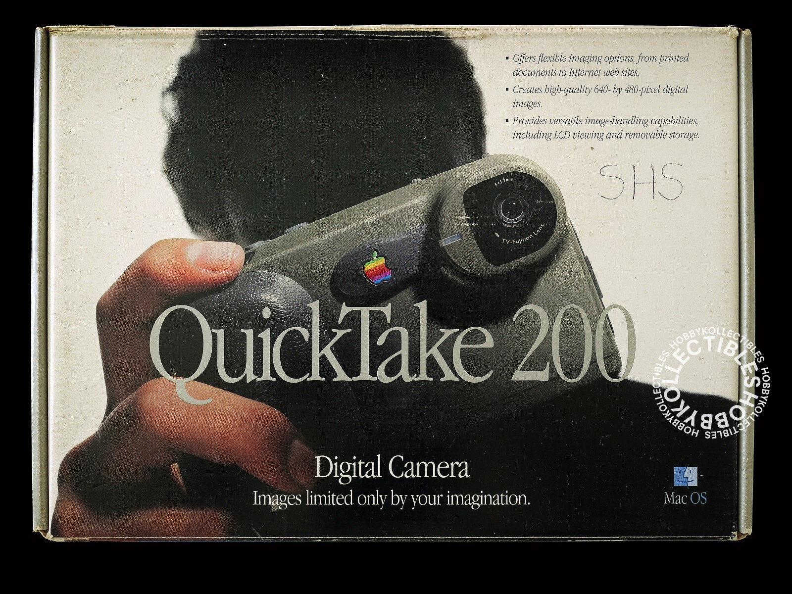 Apple Vintage QuickTake 200 Digital Camera w/Box CD 2mb Storage Card ...