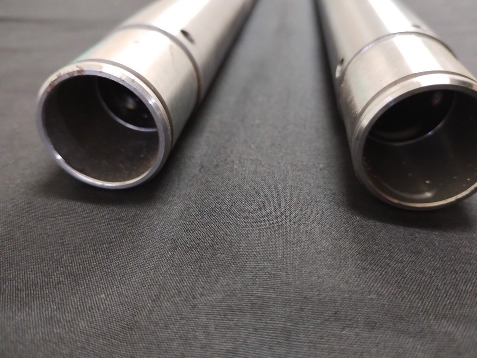 AJS MATCHLESS TRIPLE YOKE FORK TUBES 1 -1/8 PAIR, TOP BUSHES AND SEALS ...