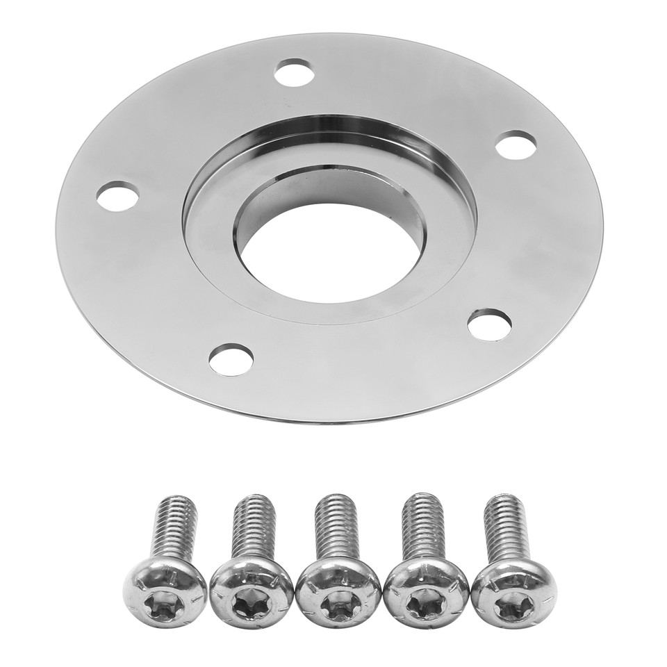 Chrome Dual Disc Front Wheel Hub Cap Cover Fit For Harley Touring non ...