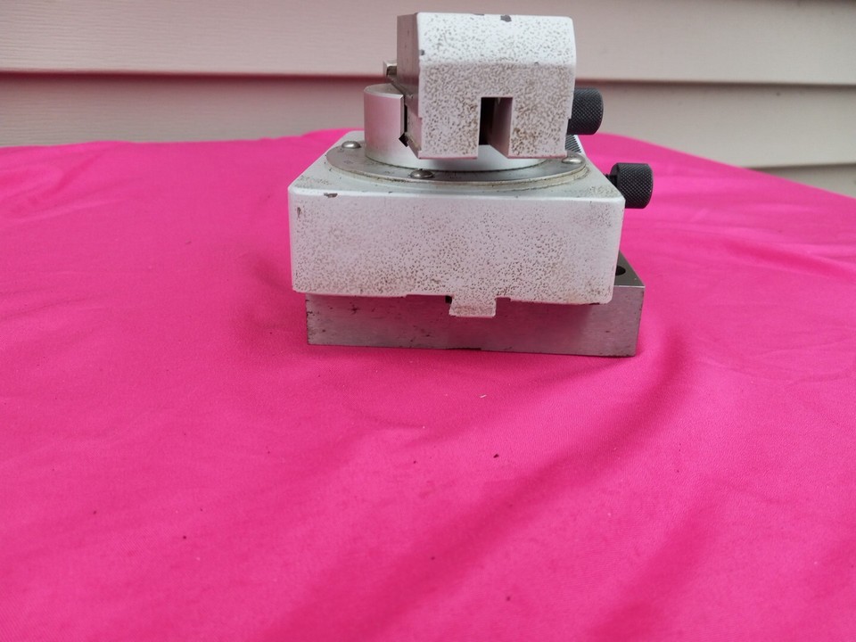 Rotary Table Workpiece Fixture With Vise For Shadowgraph/optical ...