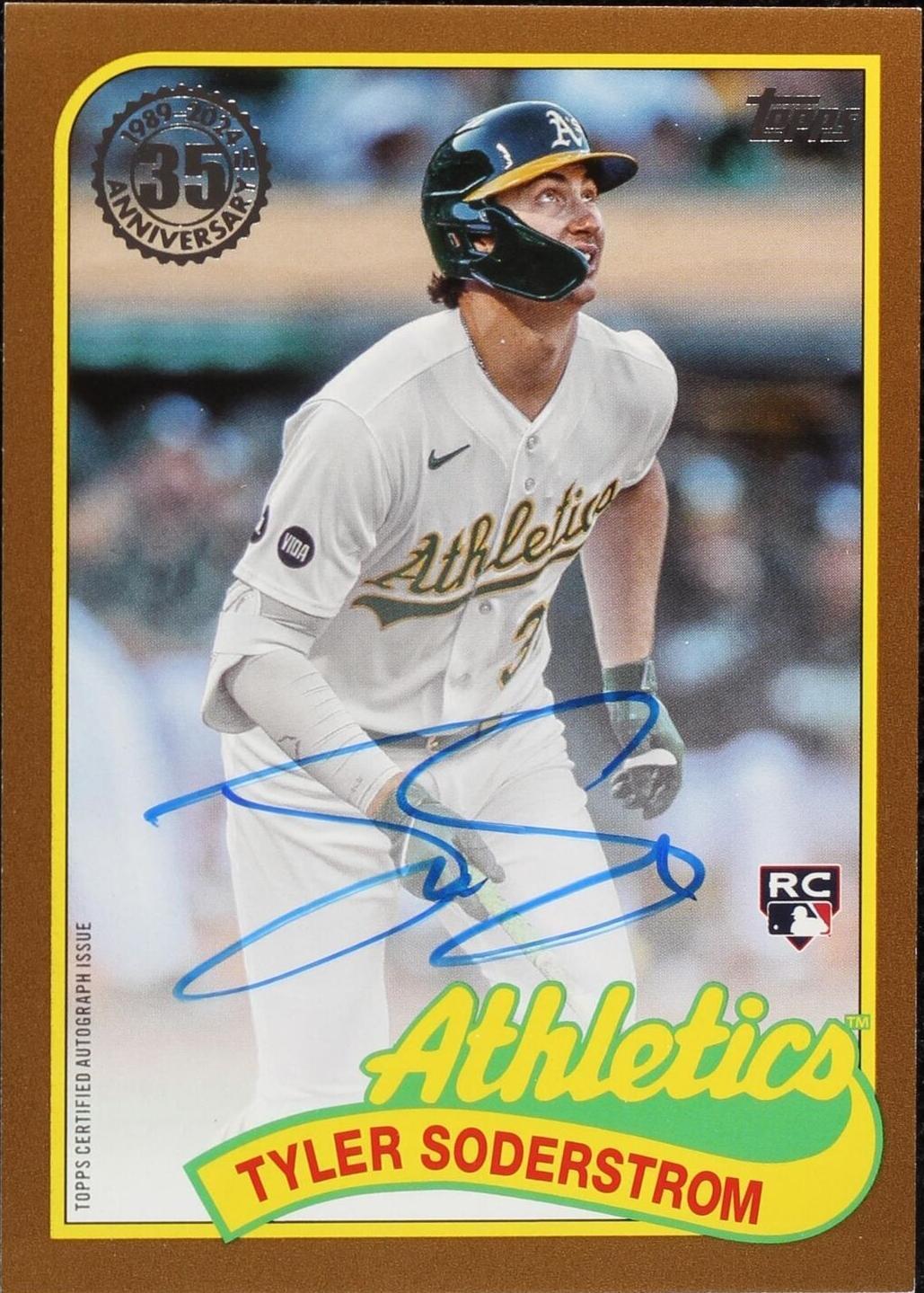 2024 Topps Series 1 - 1989 Topps Baseball Autographs Tyler Soderstrom ...