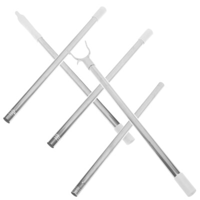 Home Clothesline Pole Detachable Reach Stick Clothes Rod Clothes Pole ...