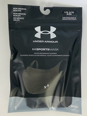 Under Armour Sports Face Masks, Size L/XL- Black UA New | eBay