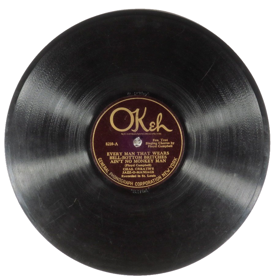 78 RPM -- Charles Creath's Jazz-O-Maniacs, "King Porter Stomp" E-V+ ...