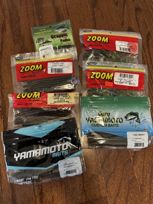 Lot of Fishing Worms Zoom Gary Yamamoto Bass and Crappie Senko | eBay