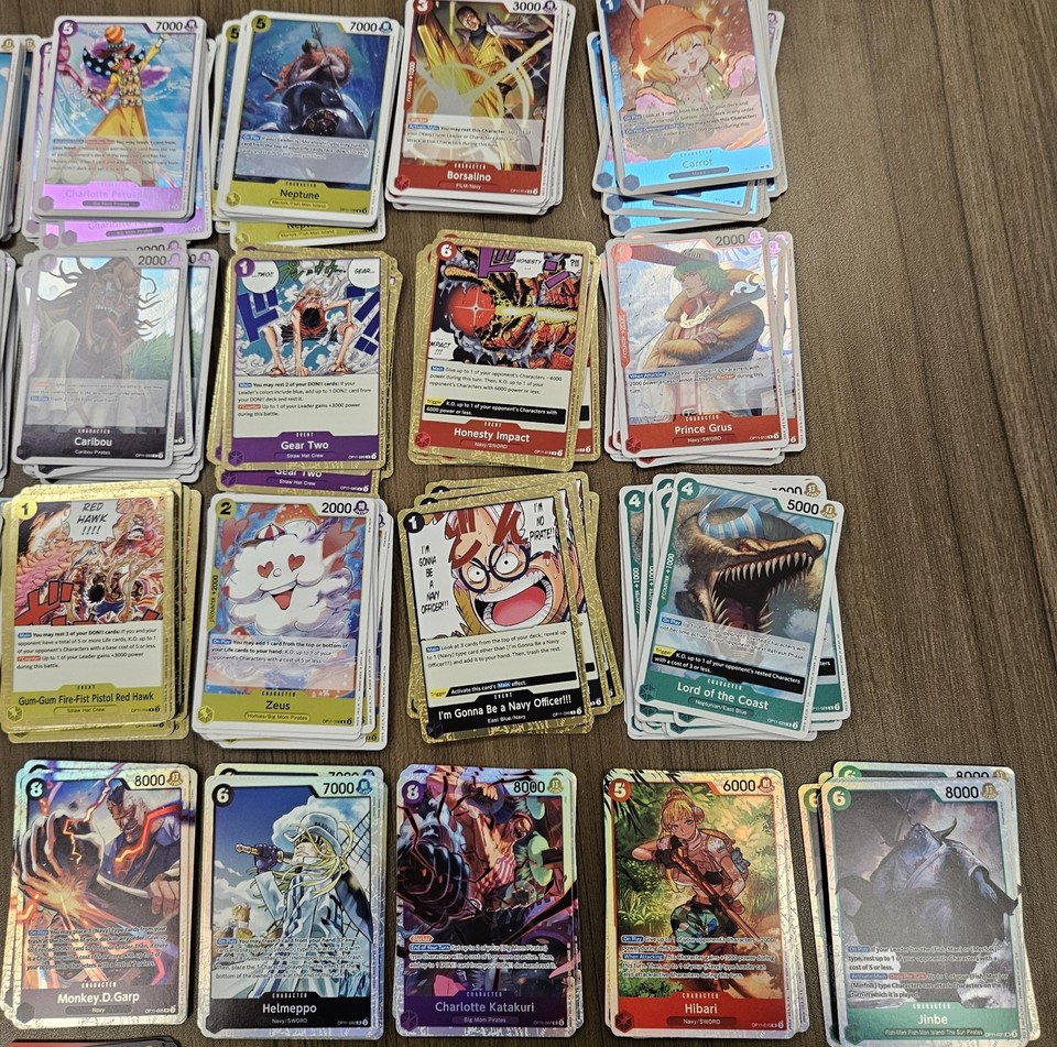 One Piece TCG Card Game OP11 Full Rare & SR Lot, Plus Grab Bag, Leaders ...