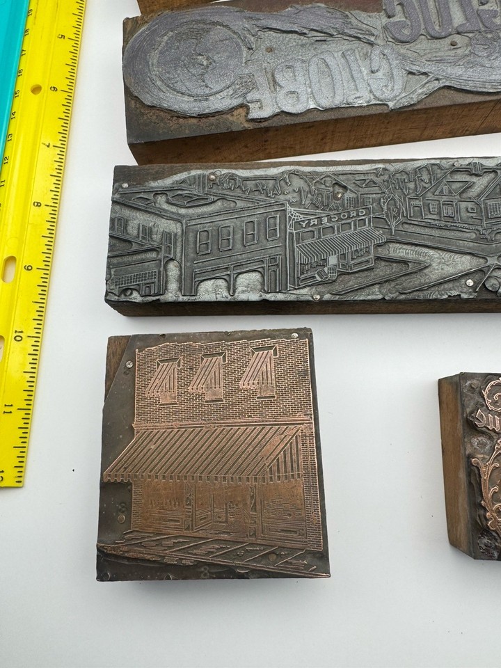 Lot Of (10) Vintage Print Blocks Letterpress Mixed Lot Sizes | eBay