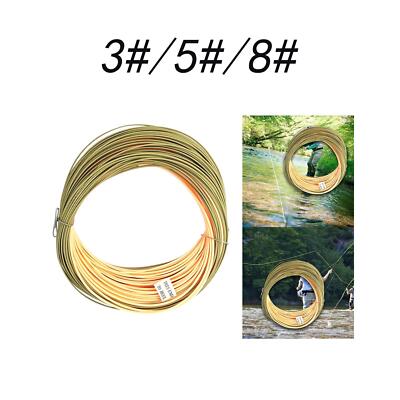 Dual Color Fly Line 90FT Weight Forward Floating Fly Fishing Line | eBay