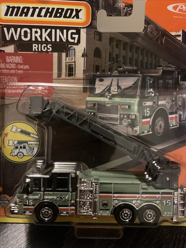 2024 MATCHBOX PIERCE VELOCITY AERIAL PLATFORM FIRE TRUCK, MBX WORKING ...