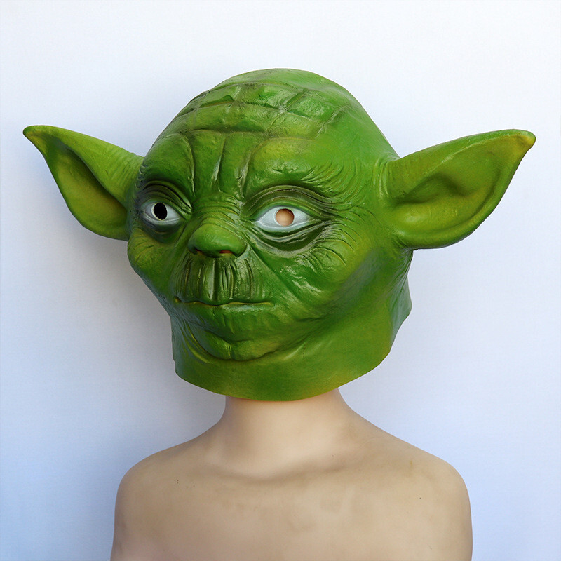 Star Wars Yoda Realistic Mask Party Latex Masquerade Headgear Cosplay ...