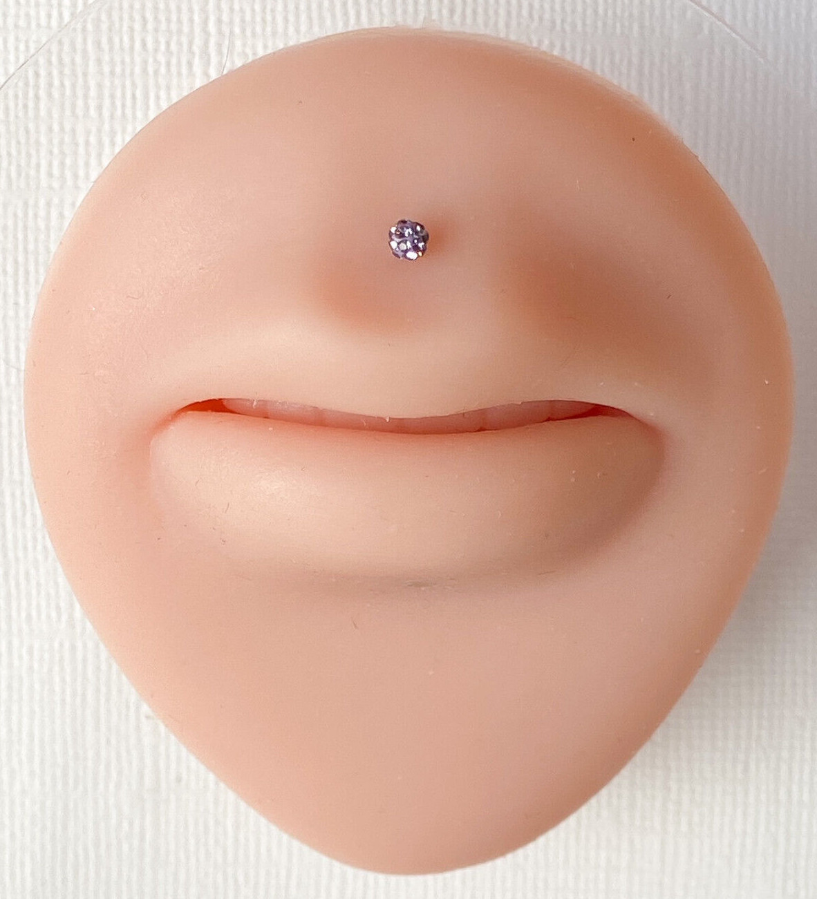 Internally Threaded Labret w/Ferido Crystal 3mm Gem Ball - CHOOSE YOUR ...