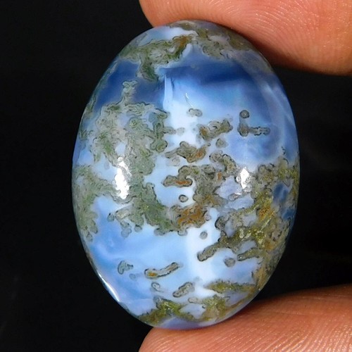 Natural Untreated Australian Blue Opal Oval Cabochon 51.60Cts. Loose ...