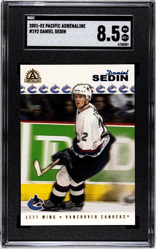 2001-02 Pacific Adrenaline Daniel Sedin #192 SGC 8.5 Rookie RC HOF | eBay