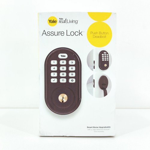 Yale Assure Keypad Deadbolt Z-Wave Lock Oil Rubbed Bronze Brown YRD216 ...