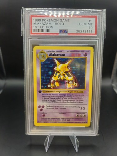 Pokemon Alakazam 1st Edition Base Set PSA 10 Mint 1999 Shadowless | eBay