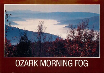 Postcard Ozark Mountains Morning Fog in Missouri & Arkansas | eBay