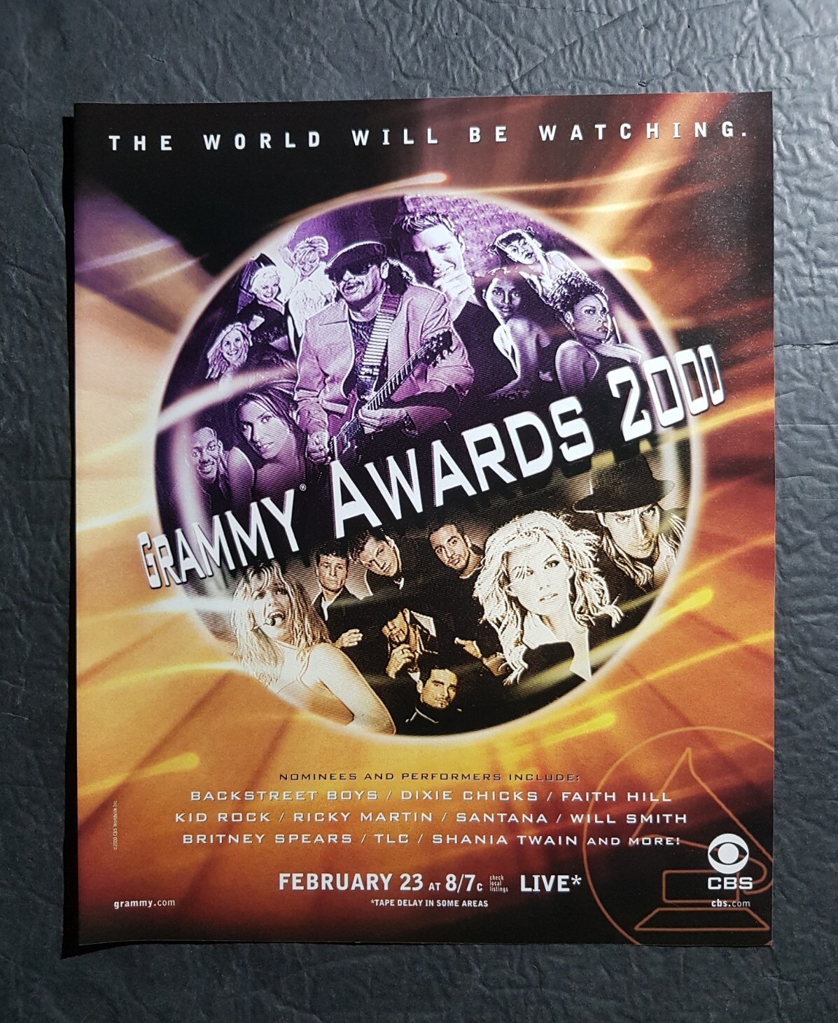 Britney Spears Backstreet Boys 2000 Grammy Awards Promo Print Ad | eBay
