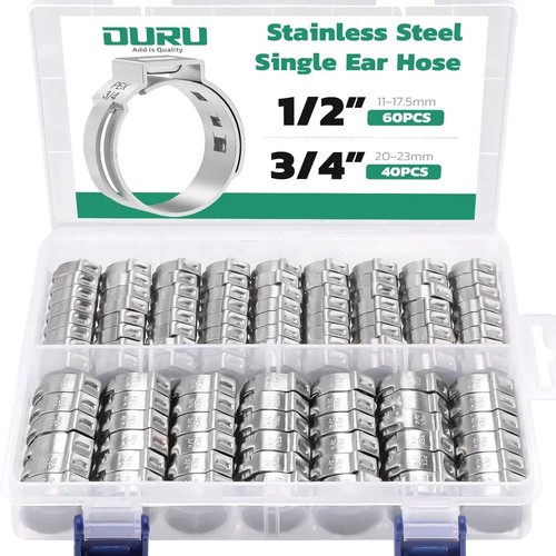 100PCS Pex Crimp Rings Assortment,304 Stainless 1/2",3/4", Silver | eBay