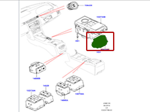 GENUINE LAND ROVER PARKING BRAKE SWITCH RANGE ROVER 13 RANGE SPORT 14 ...