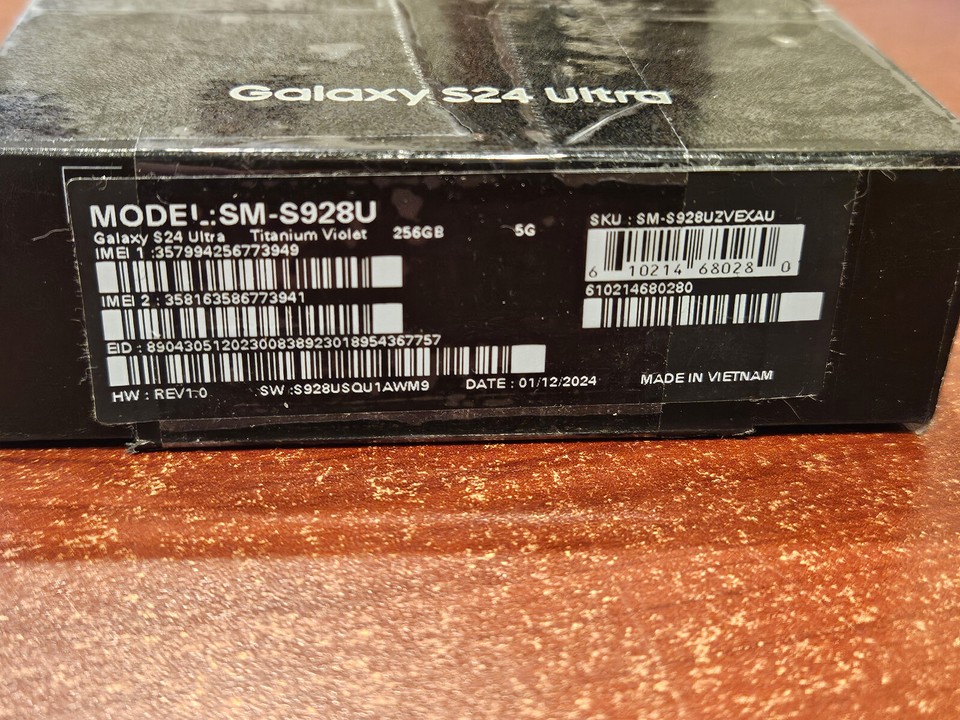 MINT Samsung Galaxy S24 Ultra SM-S928U - 256GB - Titanium Violet (T ...