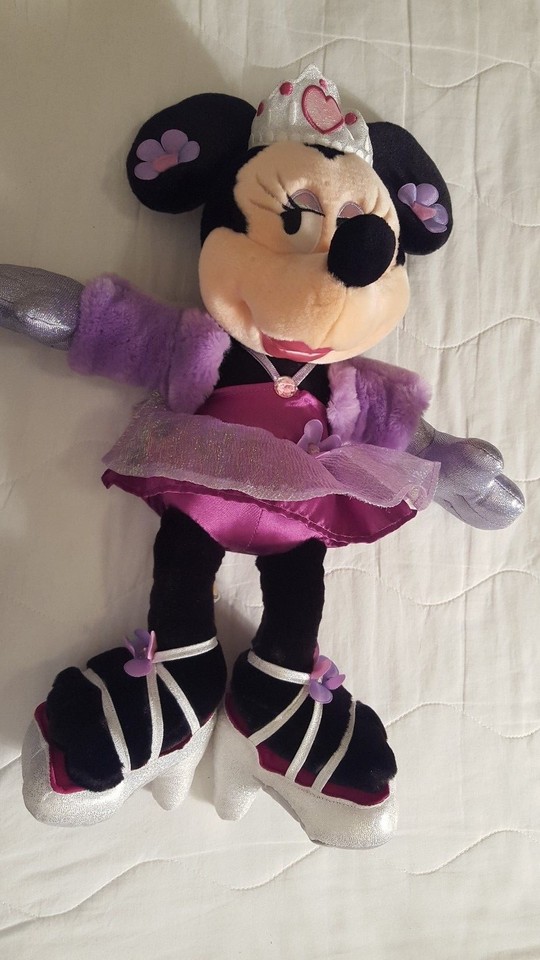 Disney 20" Minnie Mouse Purple Dress Jacket Stuffed Plush Toy Doll | eBay