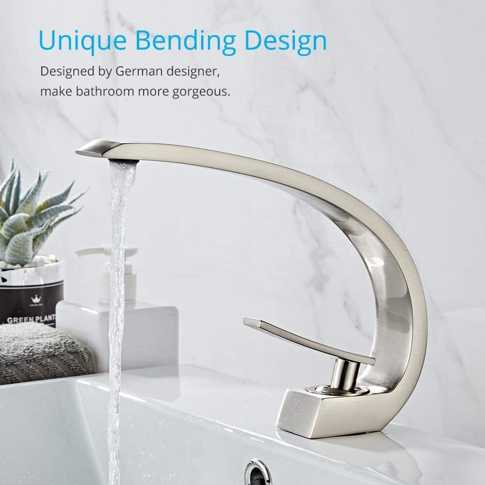 Bathroom Sink Basin Faucet Waterfall Lavatory Vanity Mixer Single ...