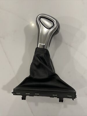 LEATHER SHIFTER KNOB/BOOT ASSEMBLY BLACK 81K 12-18 AUDI A6 A7 S6 S7 RS7 ...