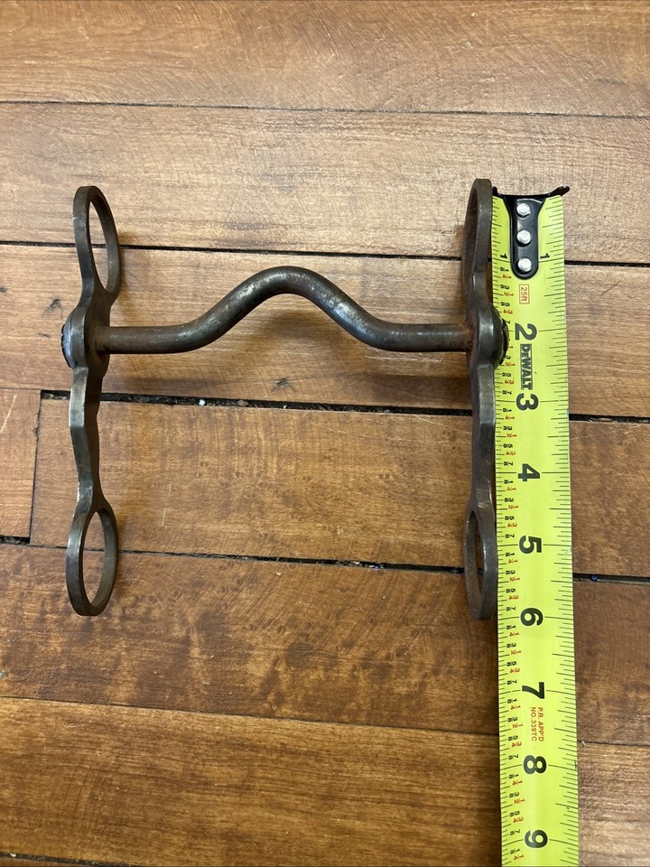 Antique Silver Inlaid Bit JACK FERGUSON MARKED Bit Dual GAL LEG/ROLLING ...