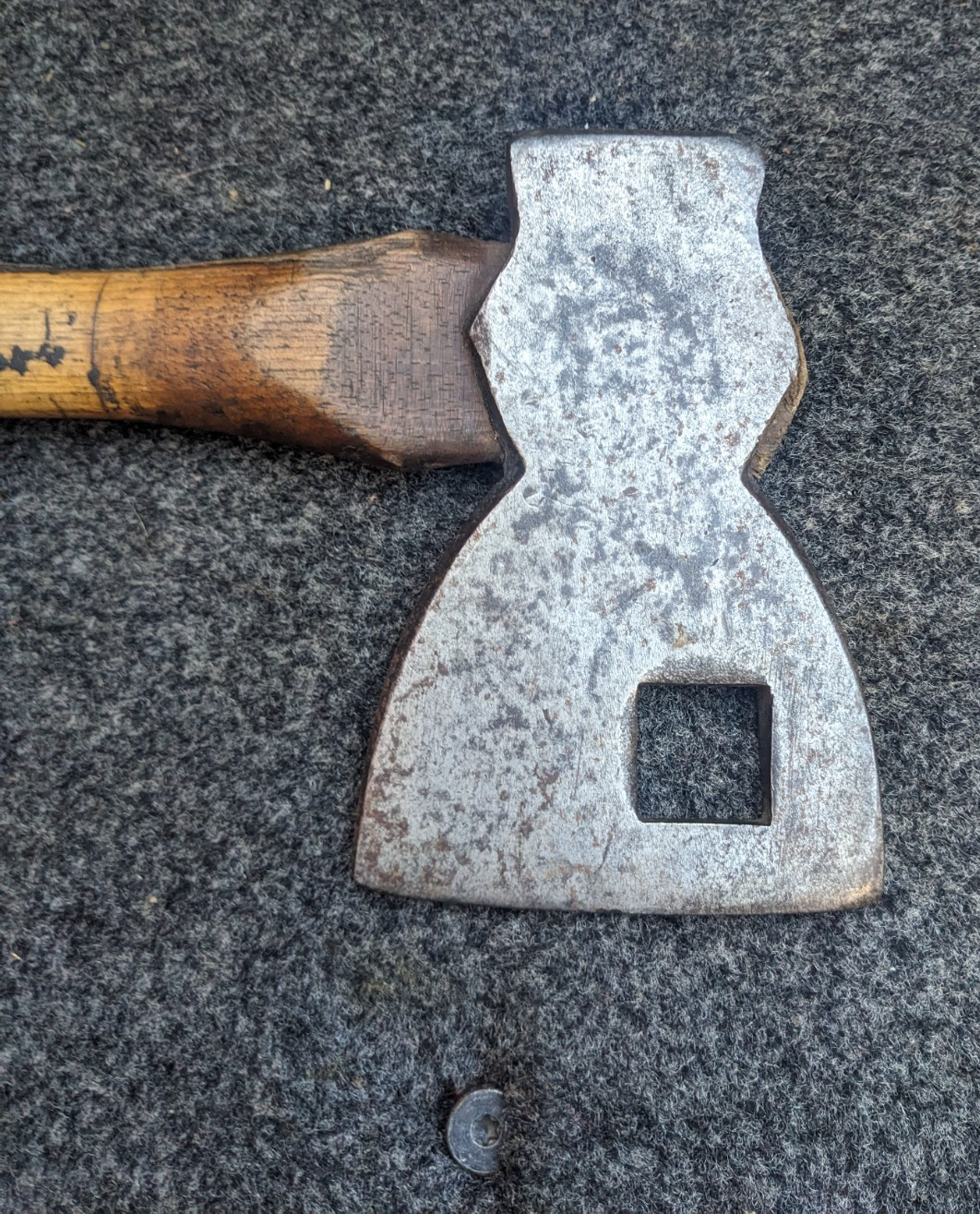 Vintage Stanley Bell System B Lineman's Axe/Hatchet w/ Wood Handle | eBay