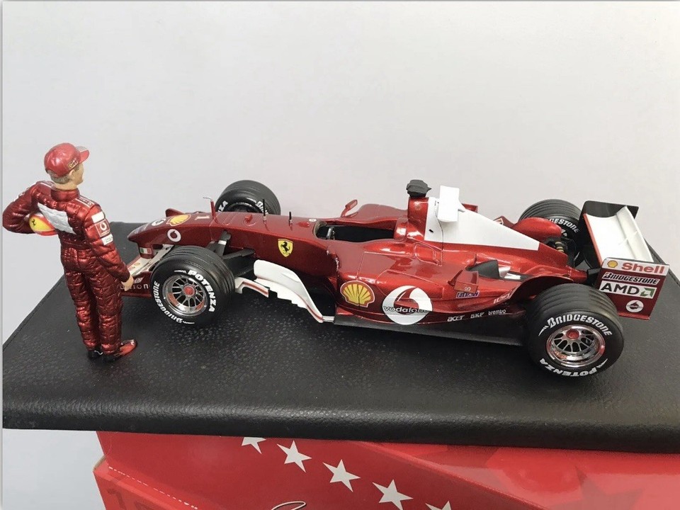 F1 FERRARI F2004 MICHAEL SCHUMACHER DE 2004 AU 1/18 SCALE B6220 MATTEL ...