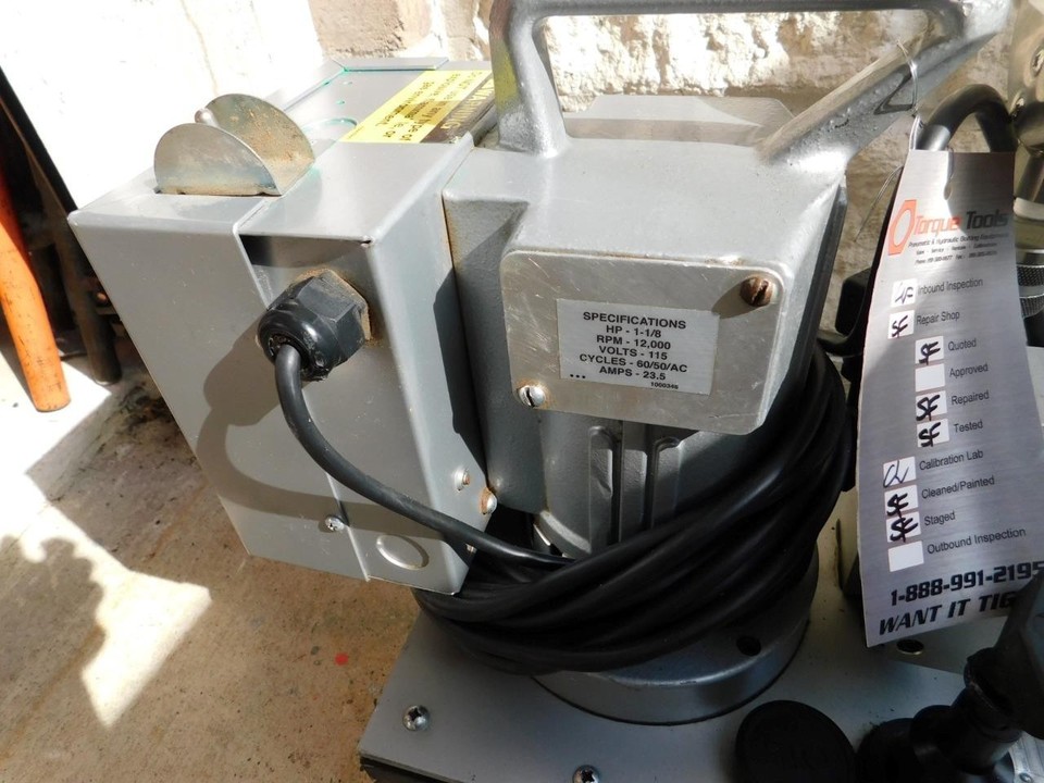 SPX FLOW SPX-115 HYDRAULIC BOLTING PUMP CALIBRATED READY TORQUE WRENCH ...