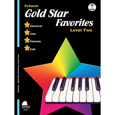 Gold Star Favorites (Level Two) Educational Piano Book with CD (Level ...