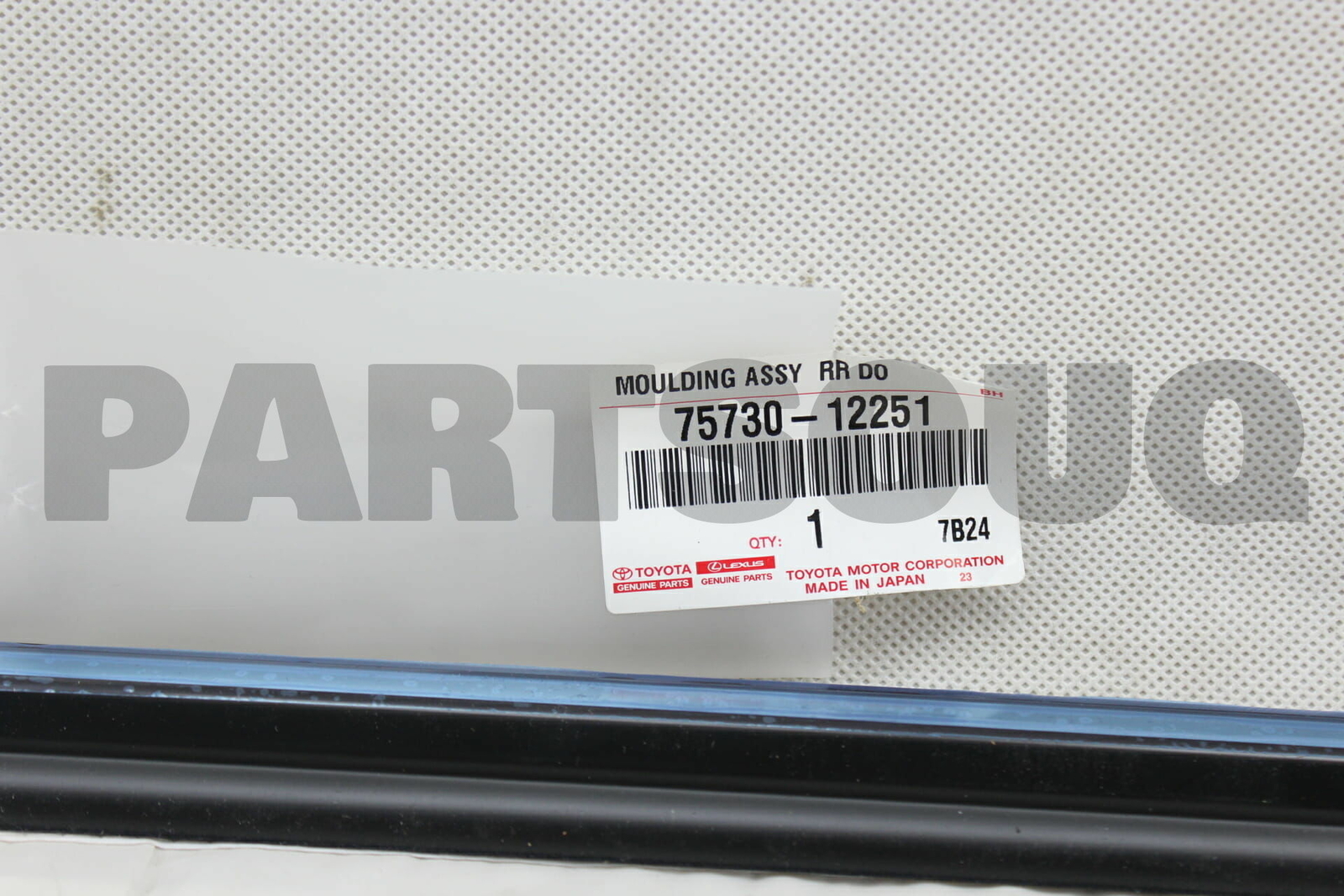 7573012251 Genuine Toyota MOULDING ASSY, REAR DOOR BELT, RH 75730-12251 ...