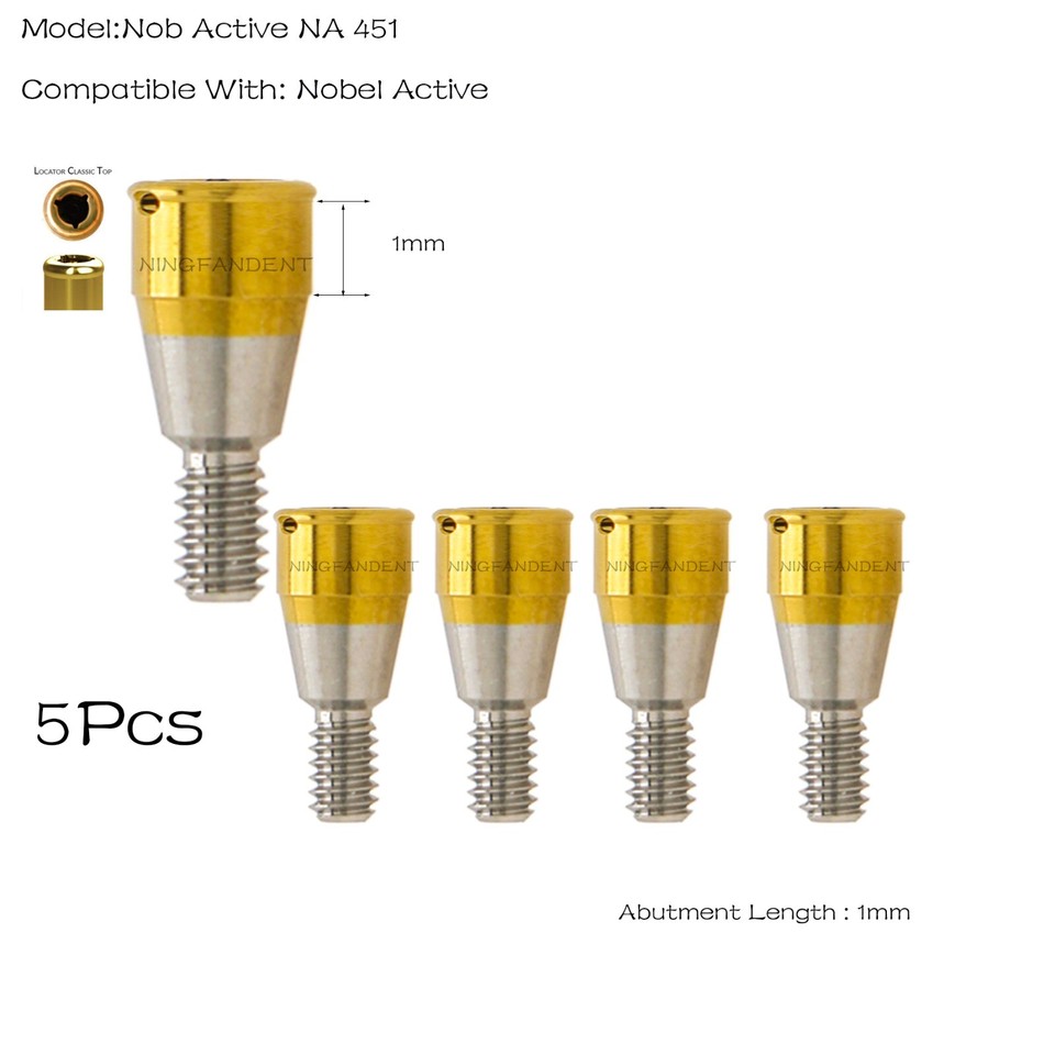 US Overdenture Removable Locater Abutment 1.0mm GH For Nobel Biocare ...