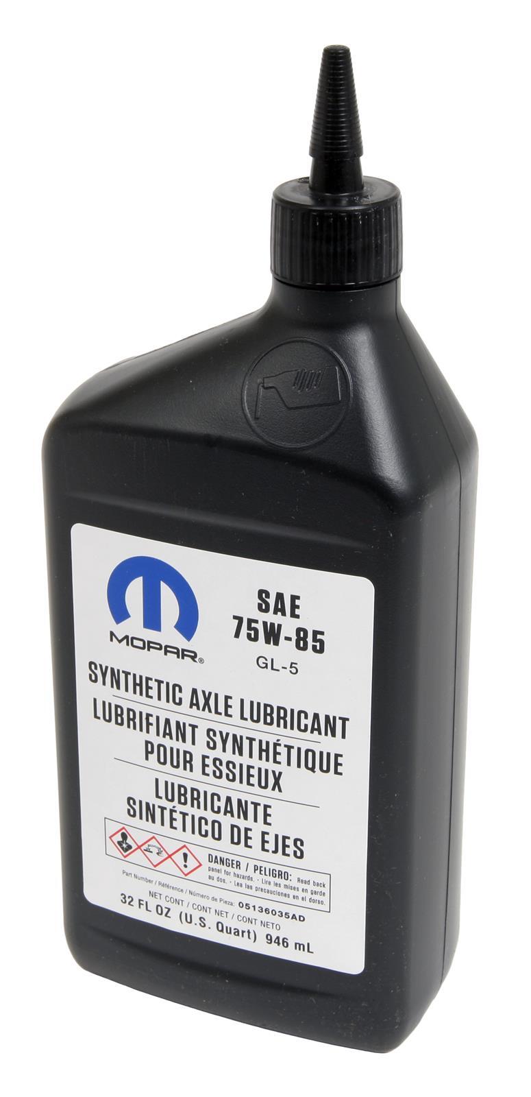 Mopar 05136035AD OEM Gear Lubricant | Genuine OEM | Single Quart