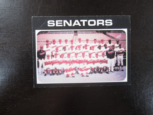 1971 Topps # 462 Washington Senators Team Card (B18) | eBay