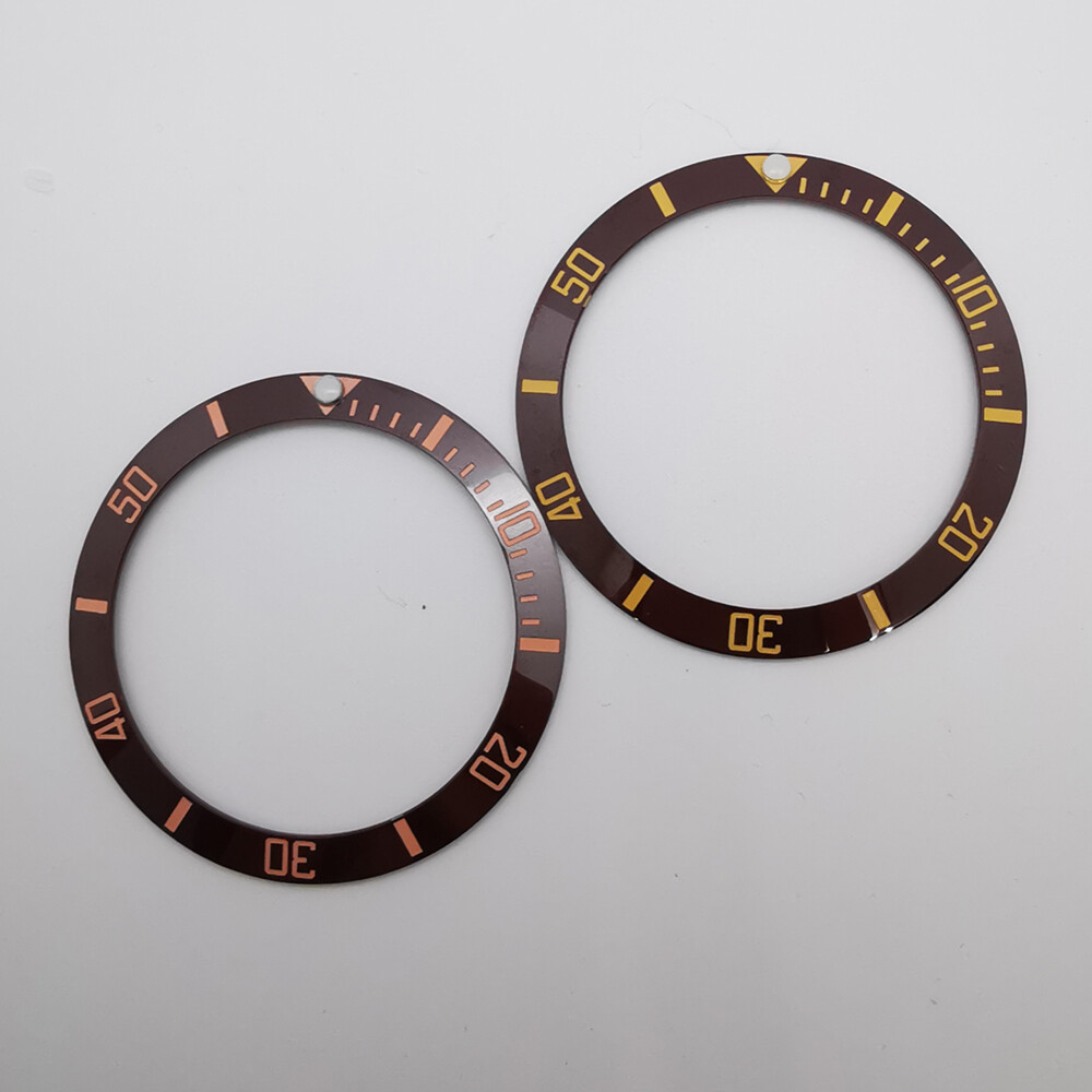 38mm Brown Ceramic Watch Bezel Insert Ring Fit 40mm SUB Watch Case | eBay