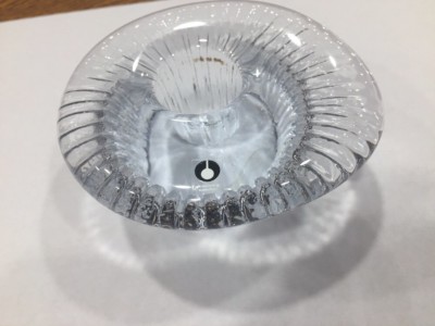 Pukeberg Sweden 'Cupcake' Textured Glass Candle Candlestick Holder ...