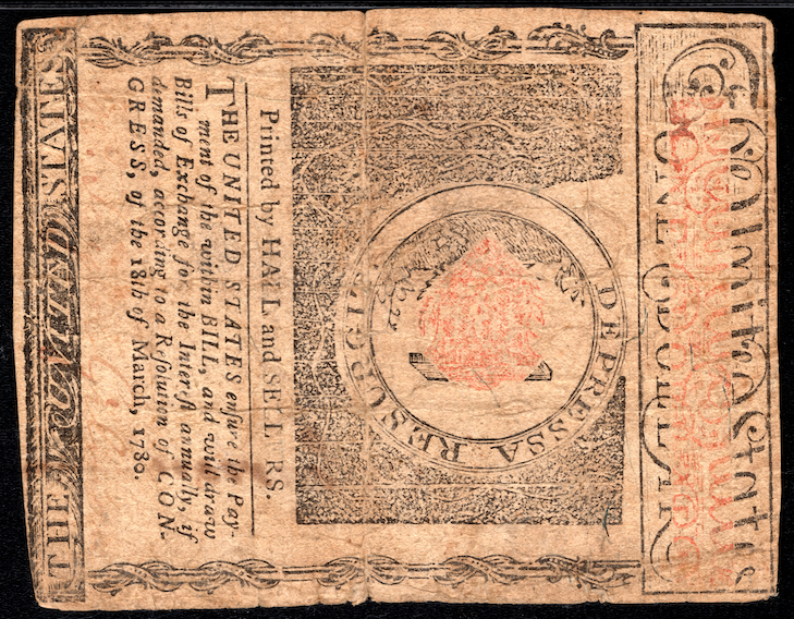 New Hampshire Colonial Note Fr#NH-179 April 29, 1780 $1 PMG 15 ...