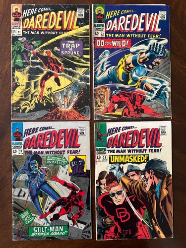 Old Daredevil Comic Lot # 21 23 26 29 Marvel Comics 1960’s | eBay